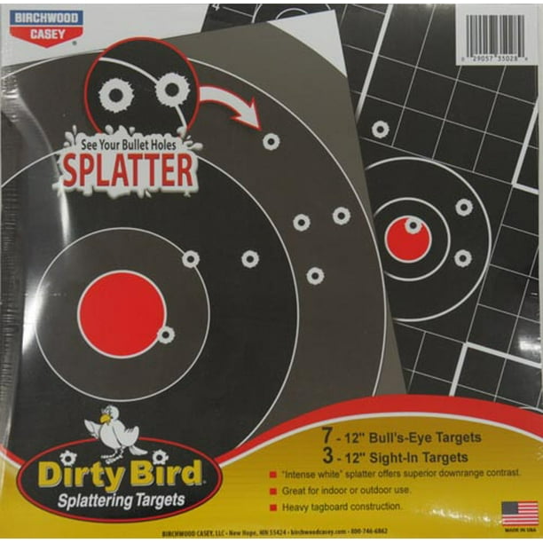 Birchwood Casey Dirty Bird® Splattering Targets 10 count Pack, 8 oz ...