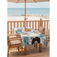 60x120 Inch Outdoor Tablecloth with Umbrella Hole Zipper Rectangle ...