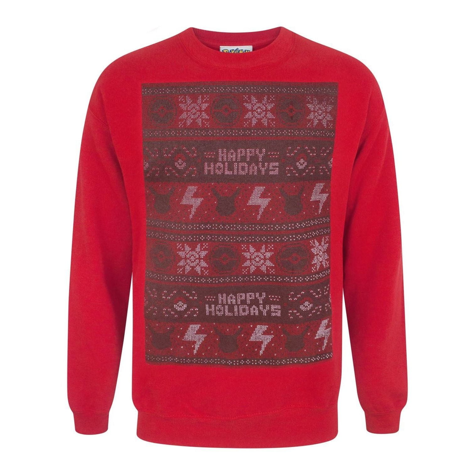 Click here for Pokémon Pokemon Mens Happy Holidays Christmas Swea... prices