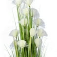 6 Feet High Artificial Reed Grass with Decorative Ivory Flowers ...