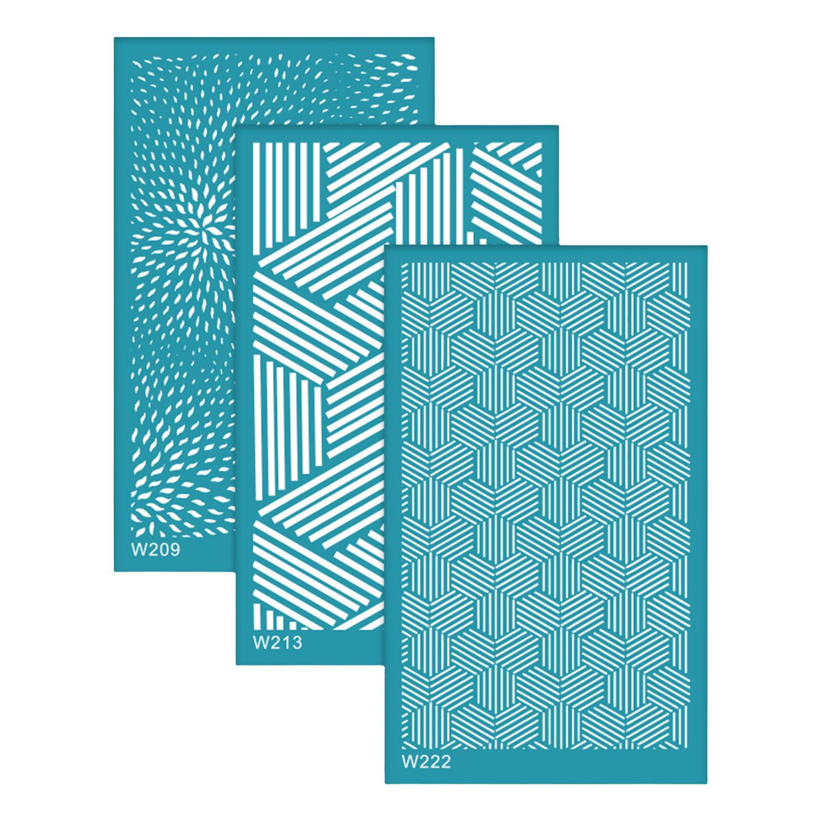 3x Silk Screen Stencils for Polymer Clay Tools, Reusable Silkscreen ...