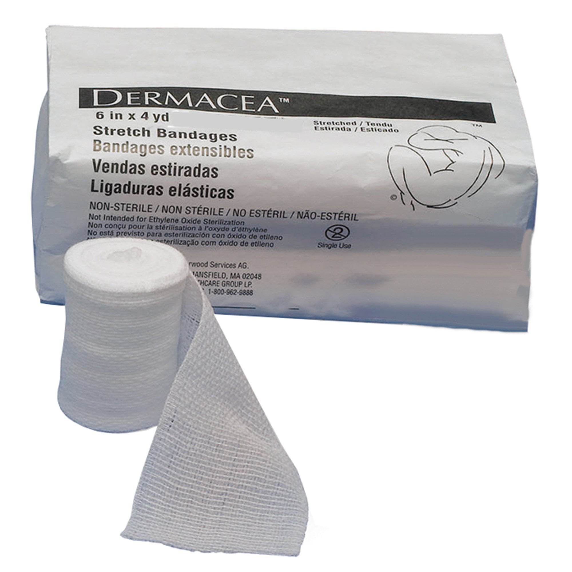 Dermacea™ Sterile Conforming Bandage, 6 Inch x 4 Yard - Walmart.com