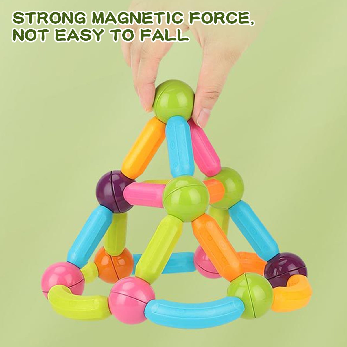 Buy Protoiya 25/74pcs Magnetic Balls and Rods Set DIY Assembly Magnetic ...