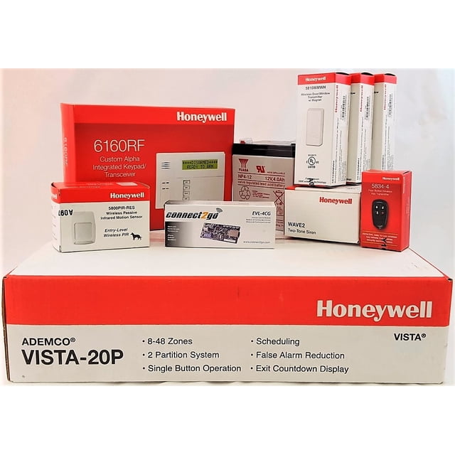 Self Monitoring Kit NO MONTHLY FEES- Vista 20p, 6160RF, EVL 4, Battery ...