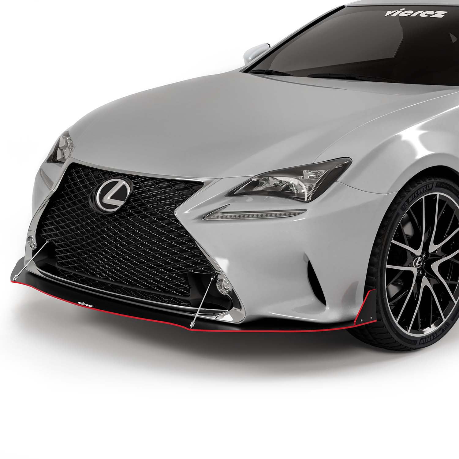 Vicrez VZ Style Front Splitter vz102248 | Lexus RC350 2015-2021 ...
