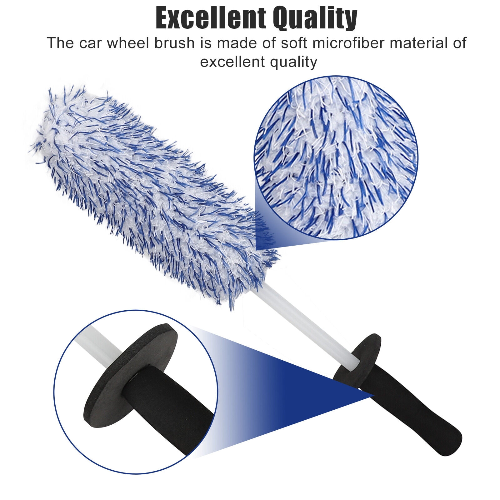 17" Car Wheel Brush Rims Tire Seat Engine Wash Cleaning Kit Auto ...