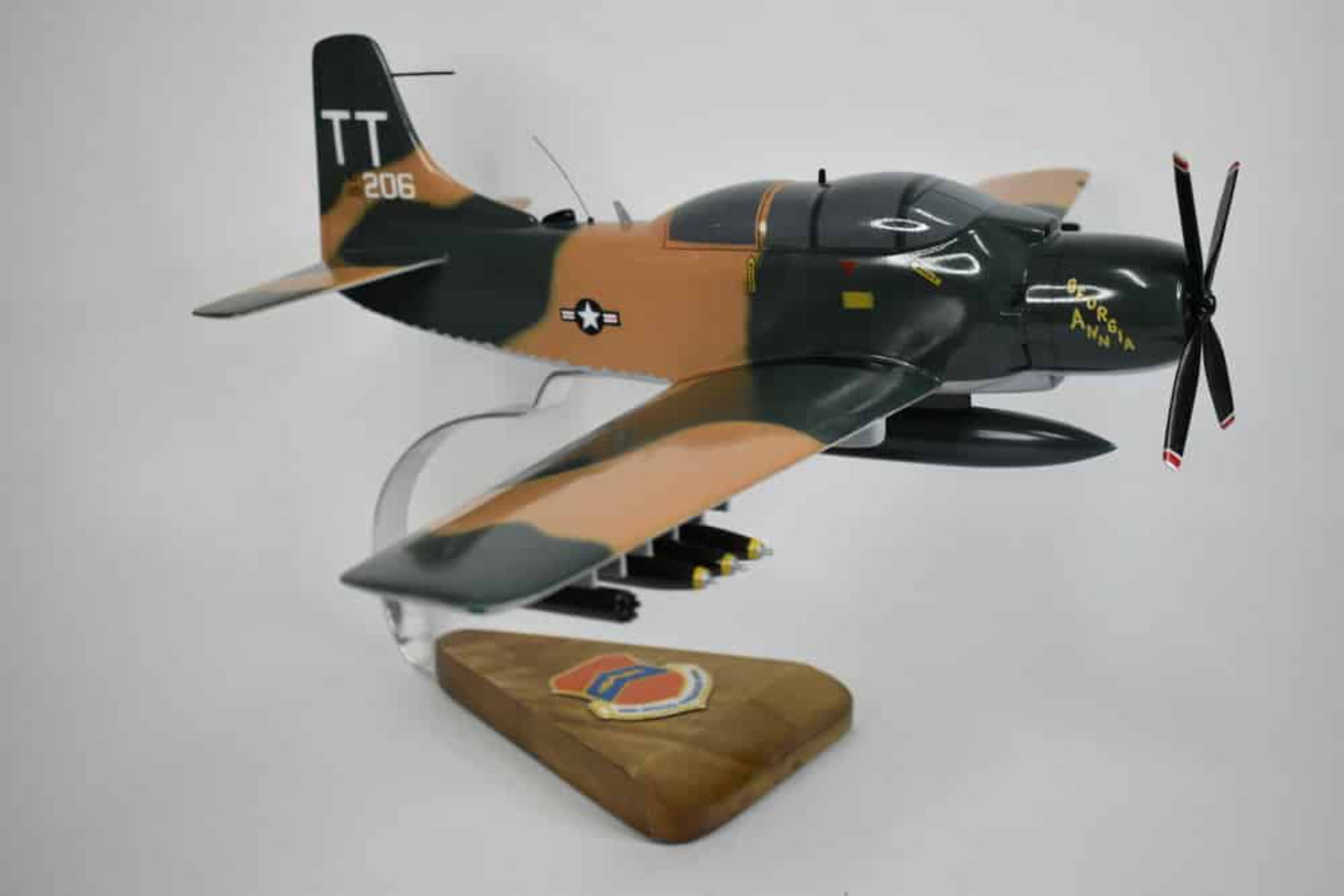 56th Special Operations Wing Georgia Ann 1969 A-1E Skyraider, 602nd SOS ...