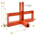 3 Point Trailer Hitch with 2" Receiver for Category 1, 3 Pt Tractor ...