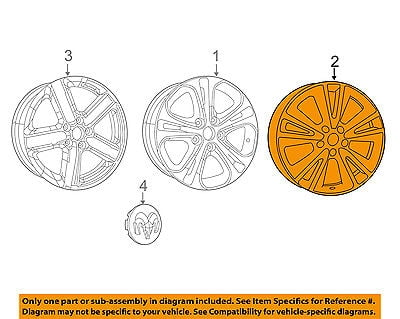 Dodge CHRYSLER OEM 12-13 Durango-Wheel-Alloy Aluminum 1TE70DD5AE ...