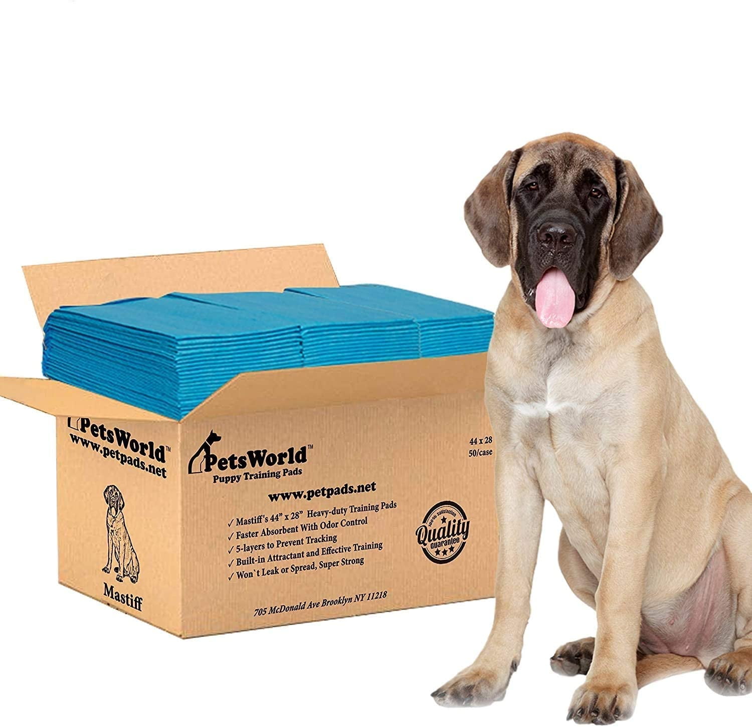 Mastiff's Massive Training Giant Pads, 28x44 inch Pad, 150 Pads, XXXL ...