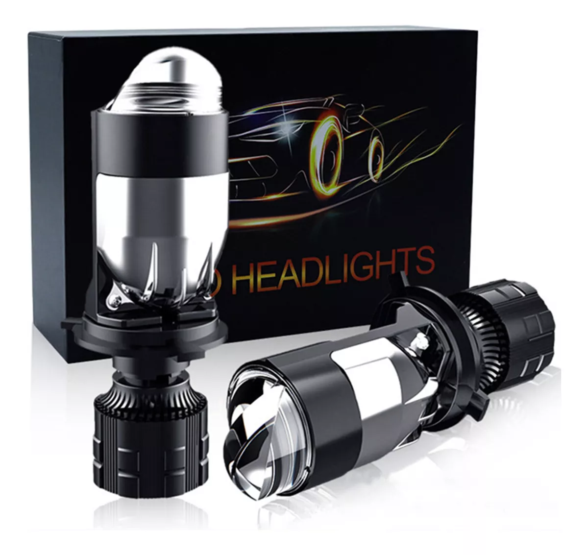 Faros Led H4 Tipo Lupa Para Auto Moto Luz Altas Y Bajas | Walmart en línea