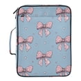 Blue Background Pink Bowknots Valentine Accordion File Organizer ...