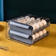 32 Grid Storage Drawer for Efficient Kitchen Space-Saving Clear Double ...
