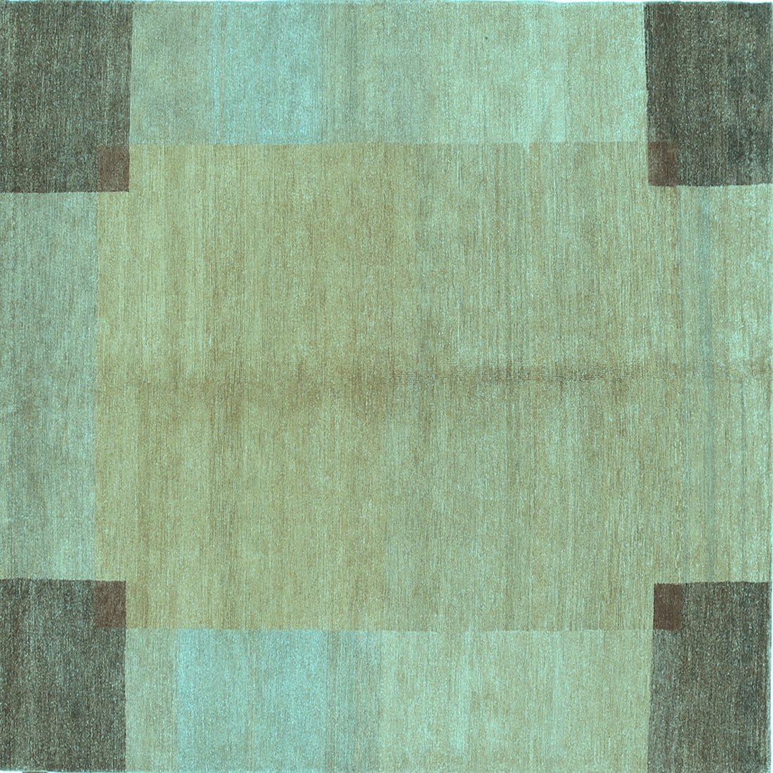 Ahgly Company Indoor Square Abstract Light Blue Contemporary Area Rugs ...