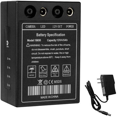 12V 4500mAh Lithium Battery Cell Box Replacement for Underwater Fishing ...