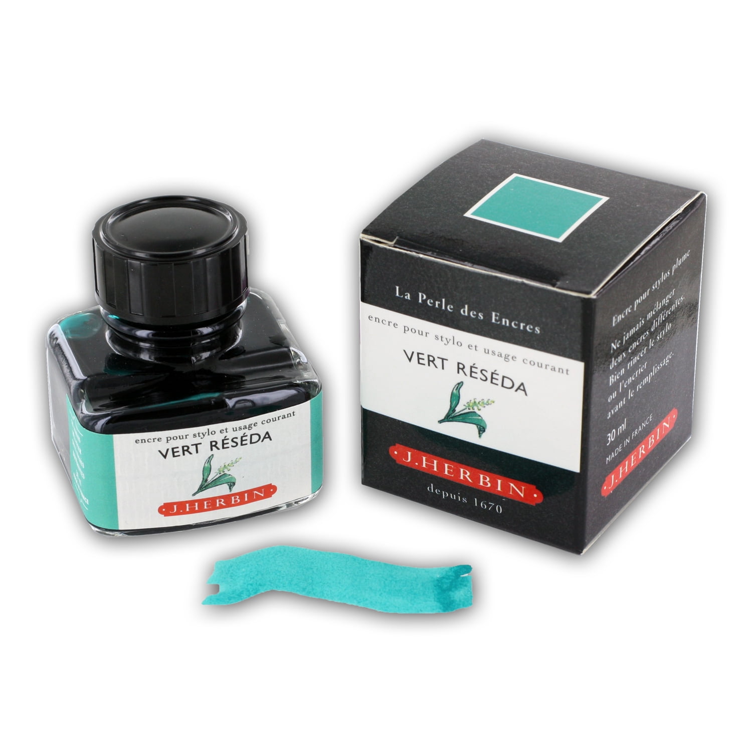 J. Herbin La Perle des Encres Fountain Pen Ink Bottle, 30ml - Vert ...