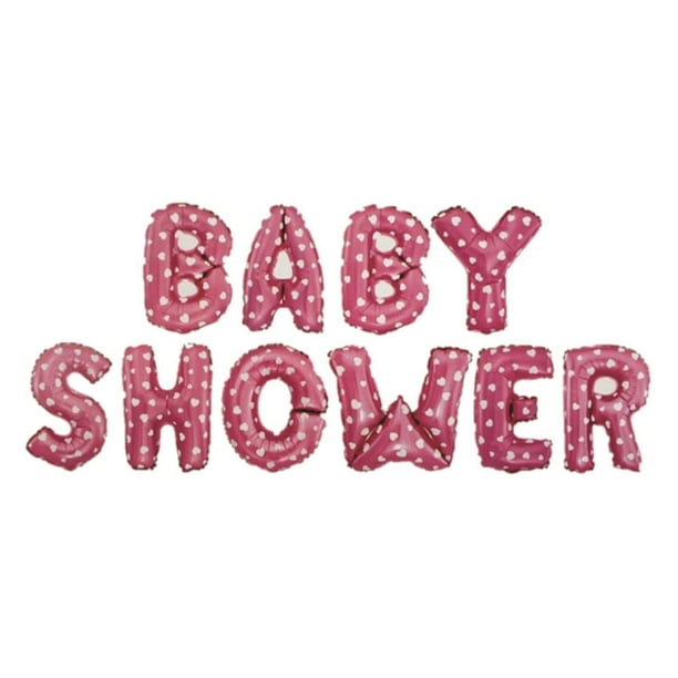GLOBOS DE LETRA METALICOS ROSA LETRERO BABY SHOWER NIÑA NEONMANIA CHC ...