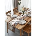 Burlap Table Runner 60 Inches Long, Watercolor Country Star on Wood ...
