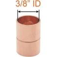 BDKWID-10PCS 3/8" ID Copper Coupling with Dimple Stop Straight Sweat ...