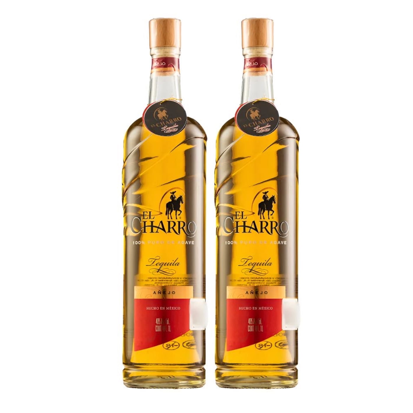 Duo Pack Tequila El Charro Premium Añejo 1000 Ml El Charro Tequila ...