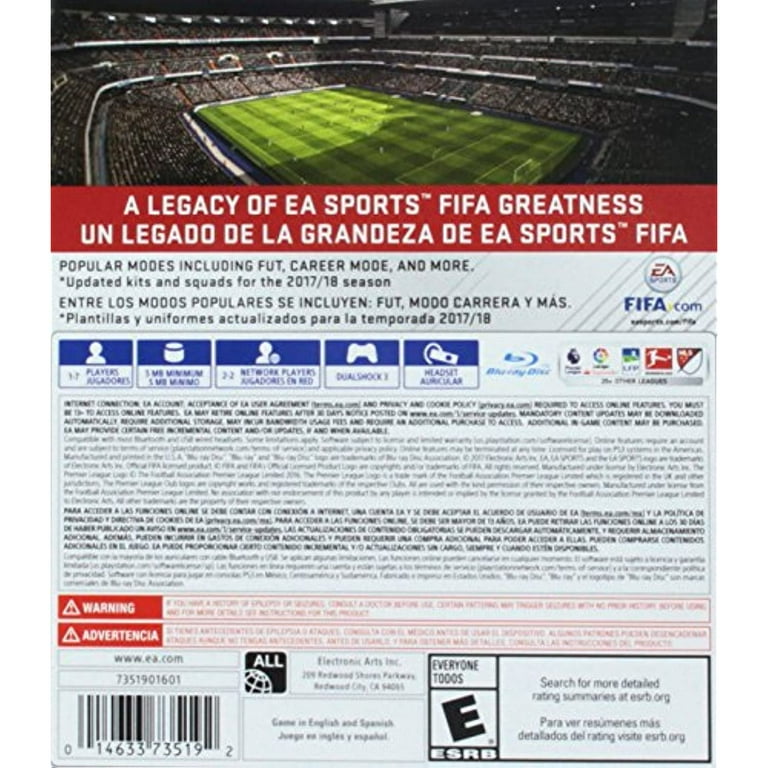 Fifa 18 ps3 walmart store
