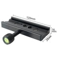 120mm Quick Release Plate Adapter 1/4 3/8inch Screw Compatible for DSLR ...