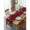 Burlap Table Runner 60 Inches Long, Baking Chef Kitchen Art Non-Slip ...