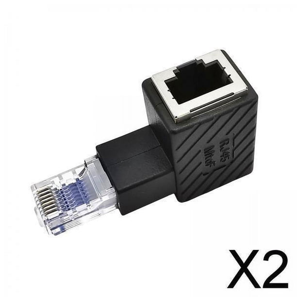 Adaptador Ethernet Cat6 8P8C Macho/Hembra para Switches Hubs Routers Up ...