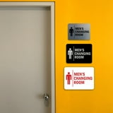 Signs ByLITA Classic Framed Men's Changing Room Sign (Black /Gold ...