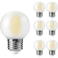 XUERUI-E26 G16 LED Globe Light Bulbs, Small Golf Ball Size Round Bulb ...
