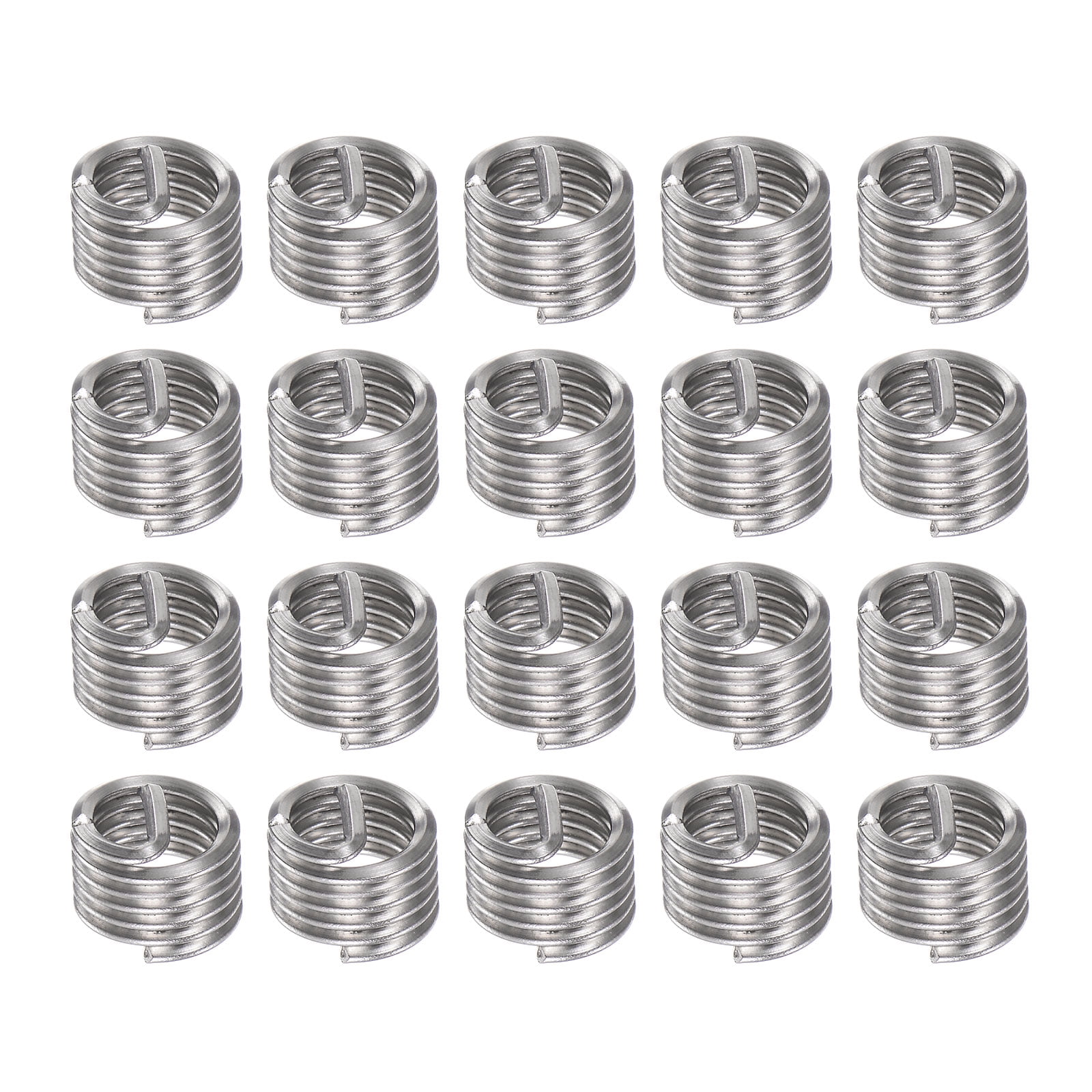 Uxcell 20 Pack 5/16 24 UNF 1D 7.9mm 304 Stainless Steel Helical Wire ...