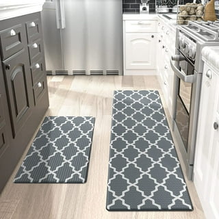 Green Kitchen Rugs Sets of 2, Green Kitchen Mat Washable Non-Slip ...