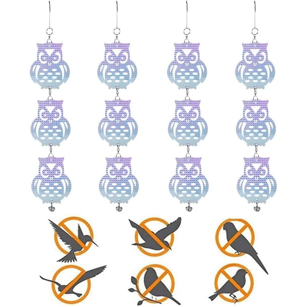 4PCS bird repellent owl, owl bird deterrent, bird deterrent, hanging ...