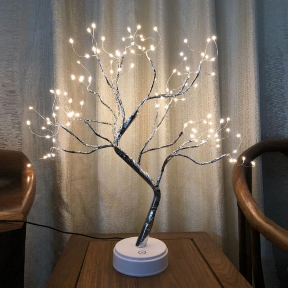 Aosijia 108 LEDs Tree Lamp Desktop Bonsai Tree Light DIY Artificial ...