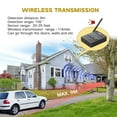 Hosmart Wireless Driveway Alarm, 1/2 Mile Range, Motion Detector, 2 ...