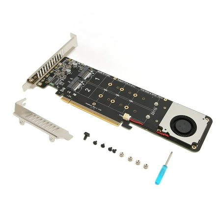M.2 SSD Adapter Card, 4 Disks Extension M.2 NVMe SSD Adapter Card Full ...