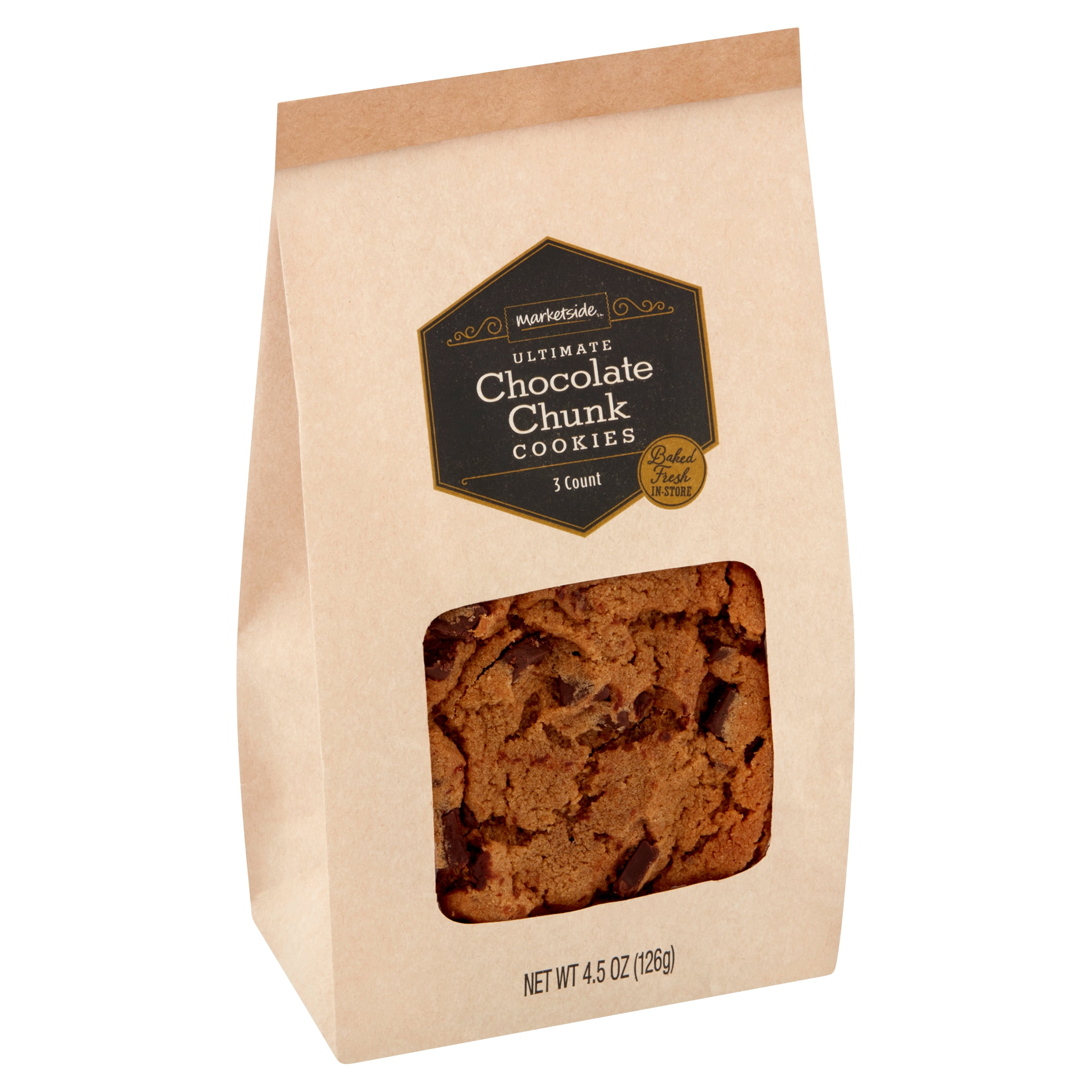 Marketside Ultimate Chocolate Chunk Cookies, 3 count, 4.5 oz – BrickSeek