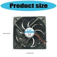 120MM Brushless Cooling Fan 5V/12V/24V Low Noise Case Fan Replacement ...