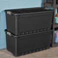 Sterilite 50 Gal Heavy Duty Stackable Storage Tote With Secure Lid