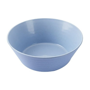 Mintra Home Plastic Bowls with Handles 2 Pack (Medium, Deep Lake Blue ...