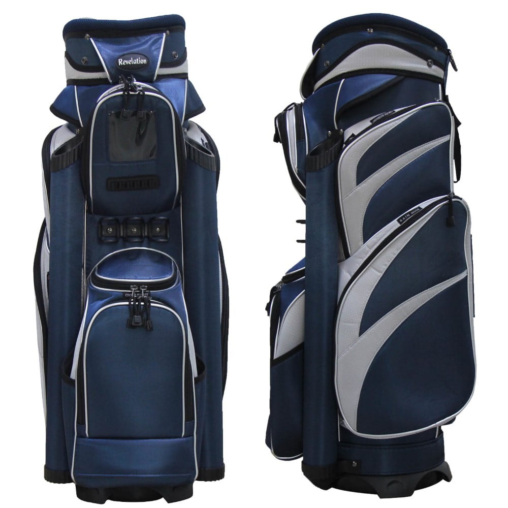 NEW Revelation Golf Commander Deluxe Cart Bag 14-way Top - Navy ...