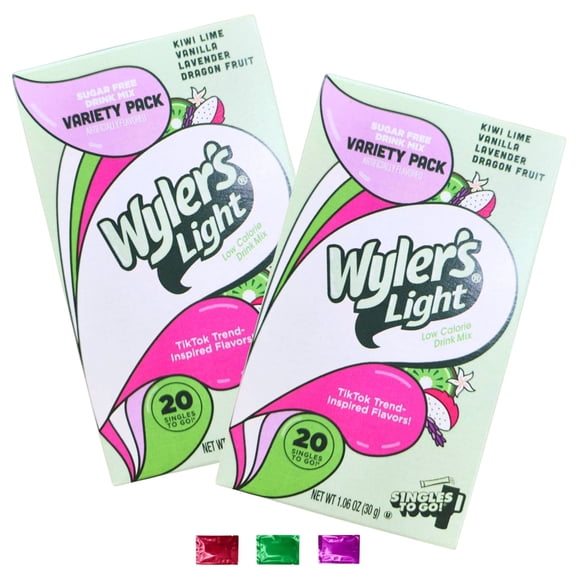 Wyler's Light Watertok Singles to Go Powdered Drink Mix Variety Pack ...