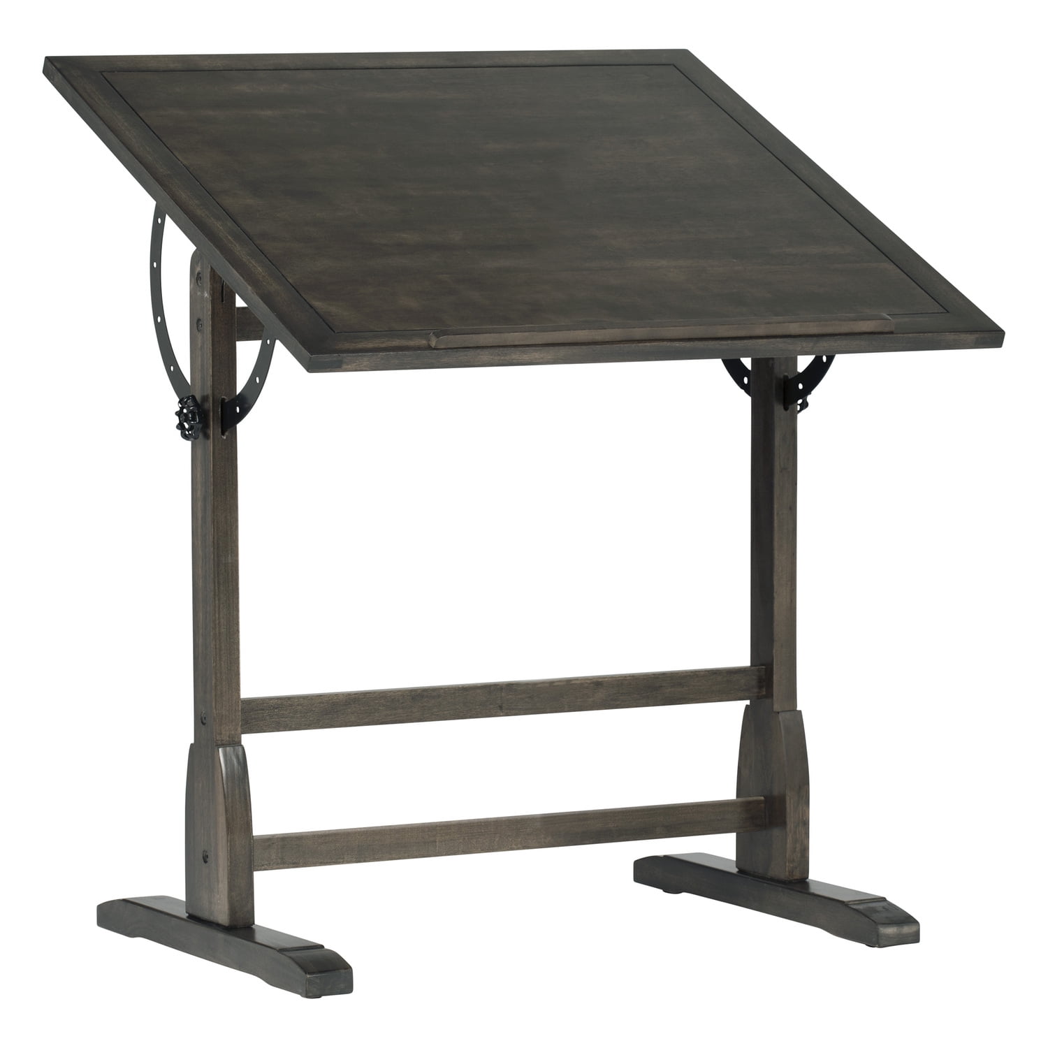 Vintage Solid Wood Drawing/Drafting Table with 36" x 24" Angle ...