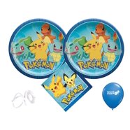 B-THERE Pokemon Party Pack Bundle - Pokemon Birthday Set, Seats 8 ...