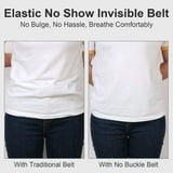 WHIPPY No Buckle Elastic Belt for Men, Nylon Stretch Buckle Free Belt for Jeans Pants - Walmart.com