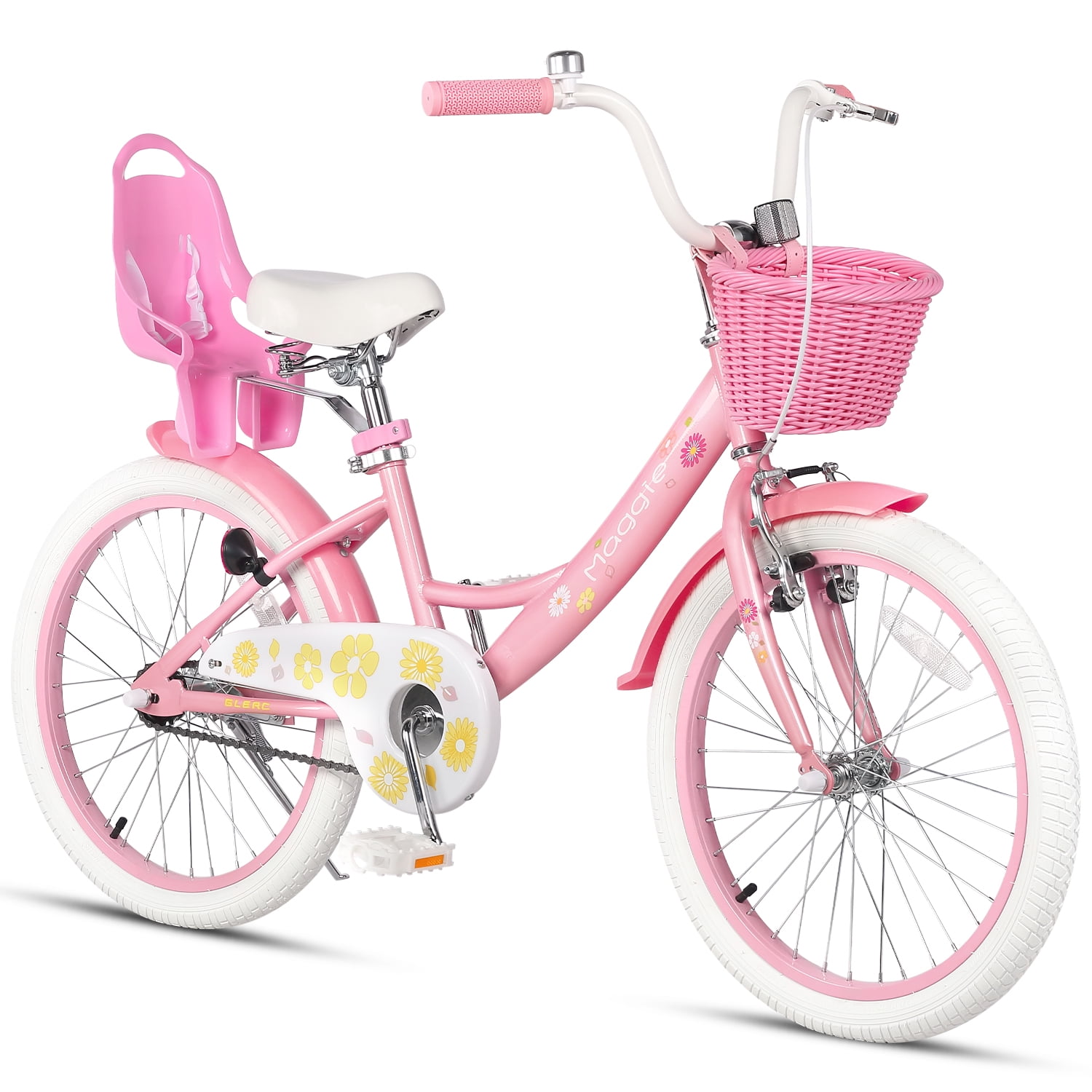 Glerc 20 Inch Girls Bike for Ages 7-13, Princess Style with Glerc 20 Inch Girls Bike for Ages 7-13, Princess Style with
