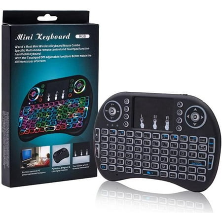 Backlit Mini Wireless Keyboard with Touchpad Mouse Combo Keypad ...