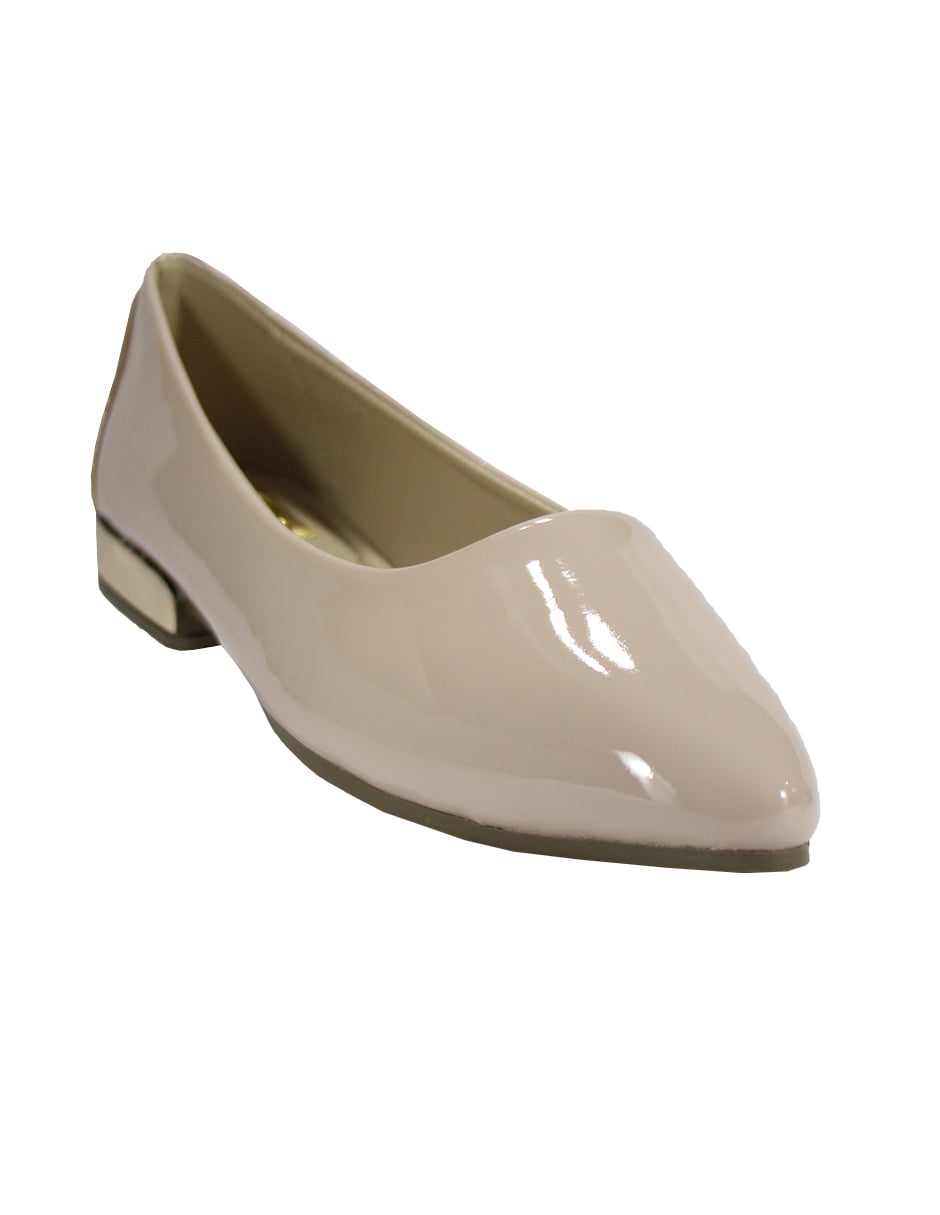 FLAT BALERINA CASUAL LEON MUJER BEIGE SINTETICO 5001-M | Walmart en línea