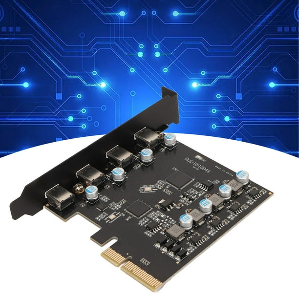 Usb C Pci Card PCI-E Express To USB 3.0 Expansion Card Adapter 7 Ports Hub External Controller ...