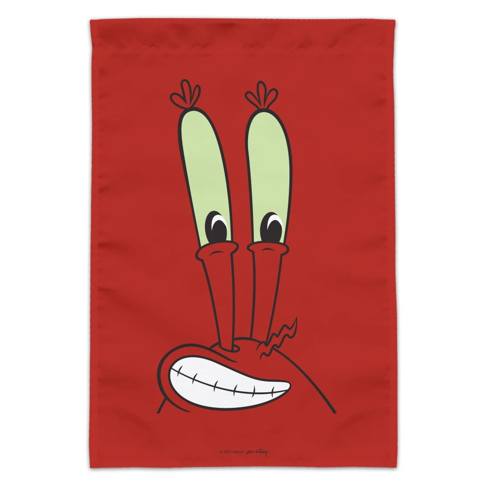 SpongeBob Mr. Krabs Face Garden Yard Flag - Walmart.com